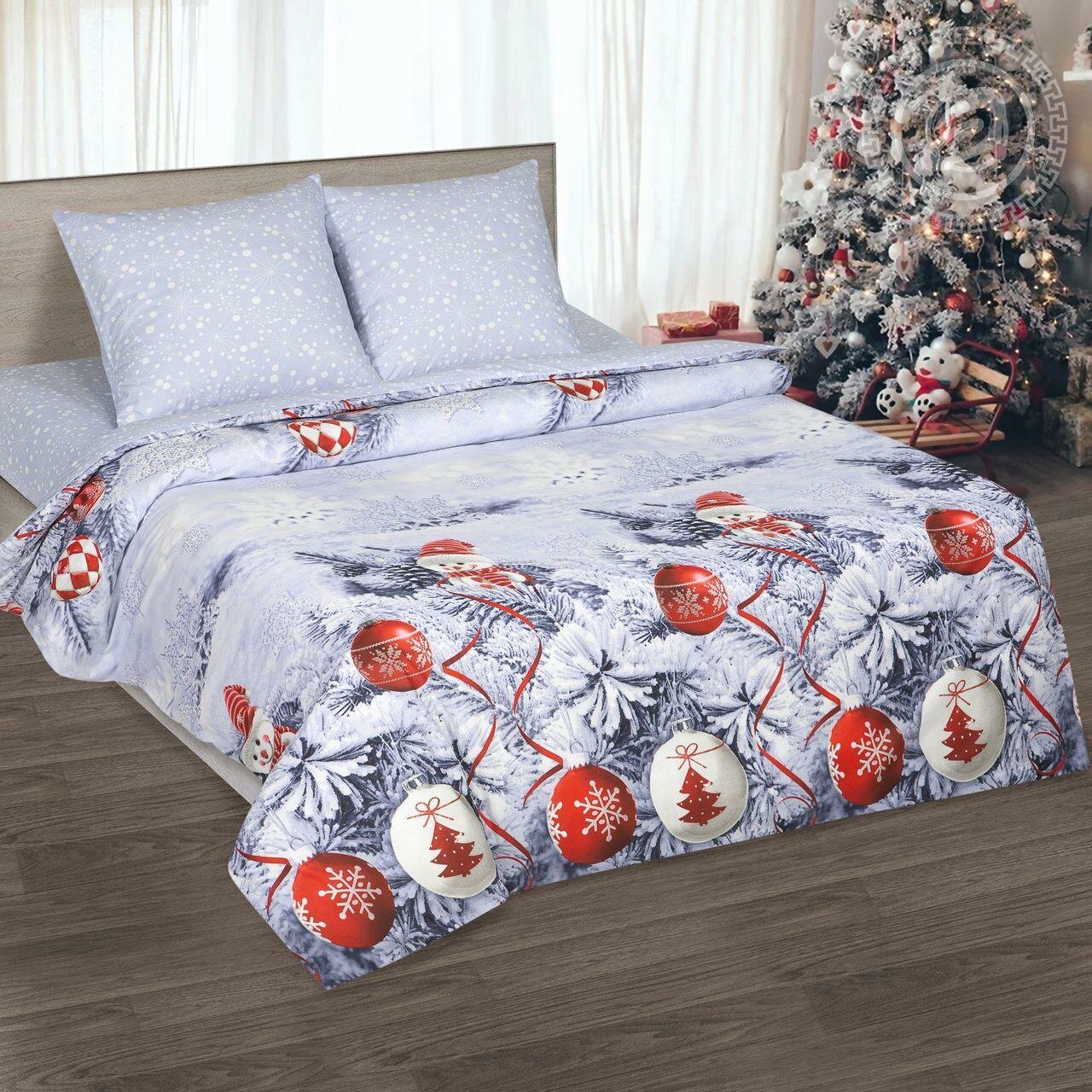 Комплект постельного белья евро поплин время чудес АРТ дизайн