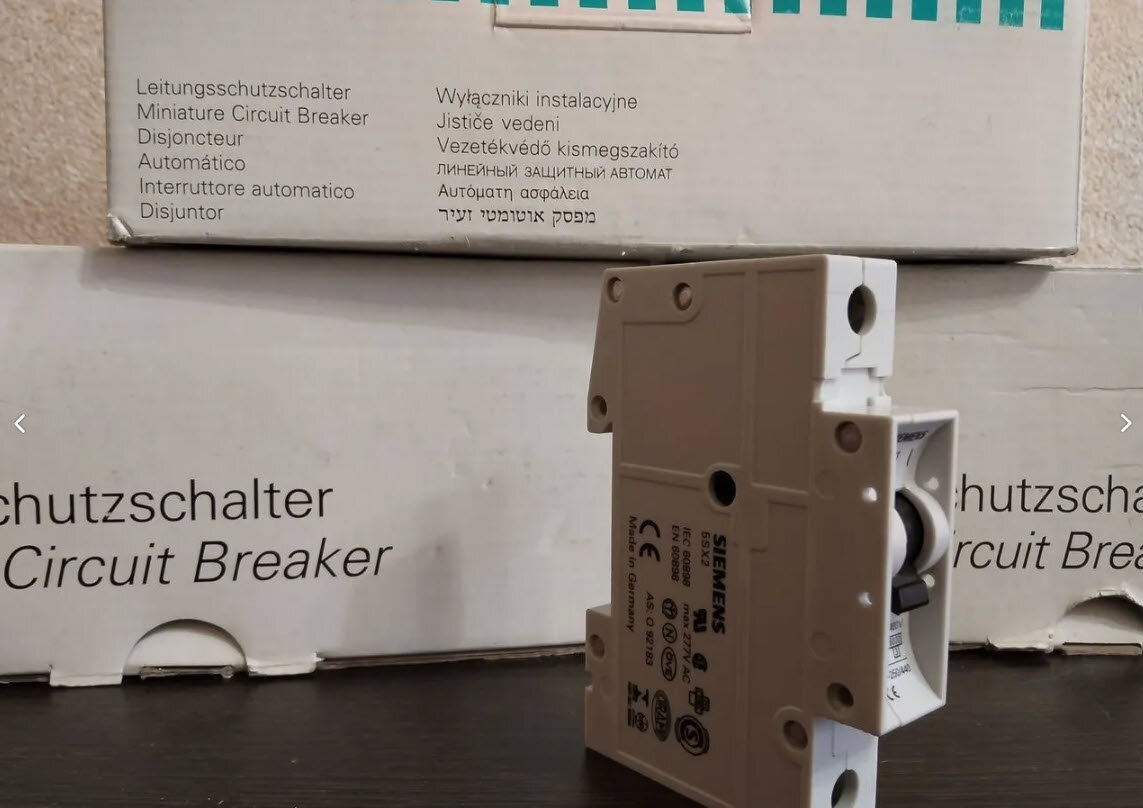 5SX21 Автоматический выключатель Siemens 1P C25 1-п 25A