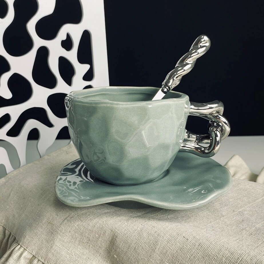 Чашка 280мл с блюдцем и ложкой Фарфор 163-078 118-163-078