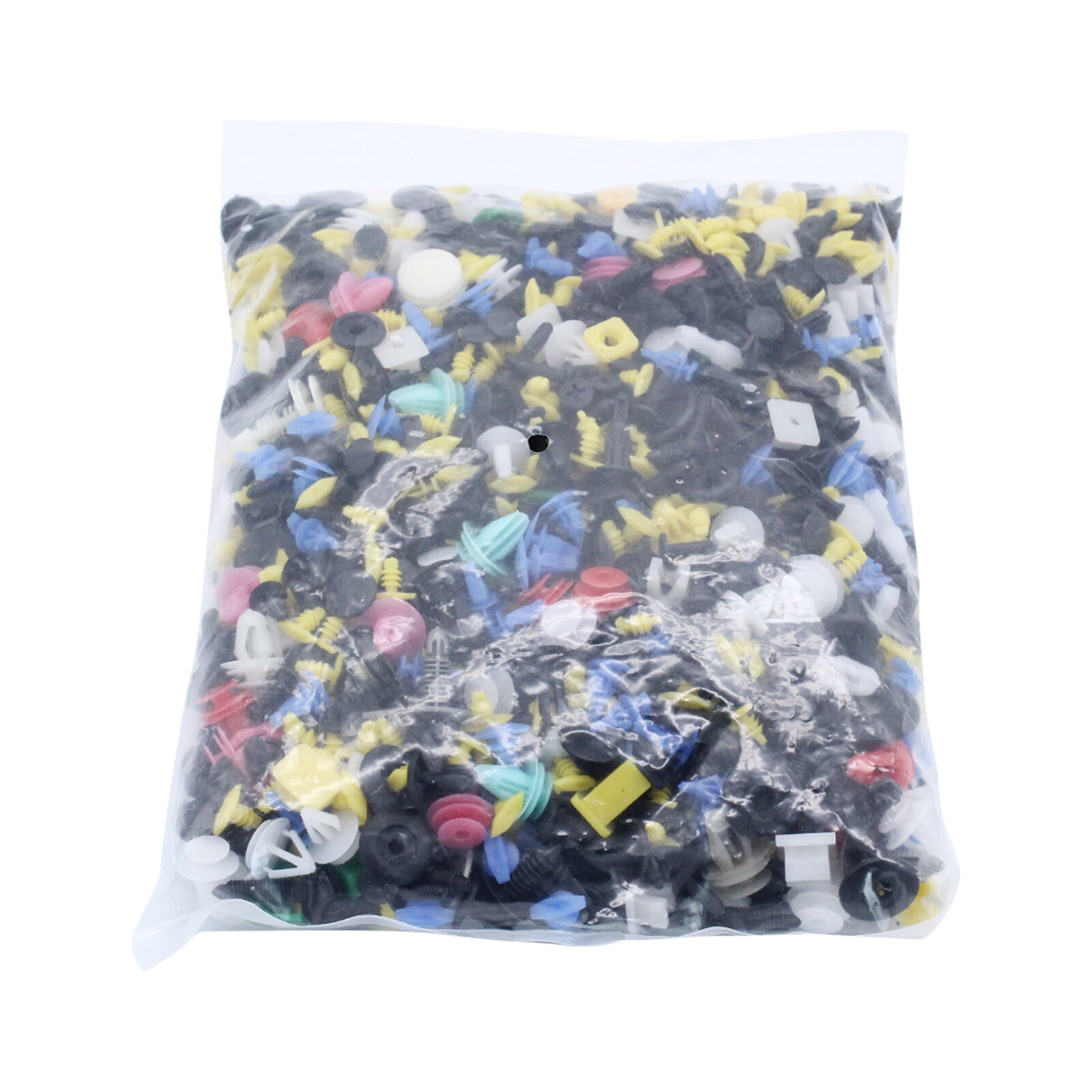 1000PCS Смешанные Клеевые Зажимы Риветы Фикаторы для Панелей Дверей Фендеров Бамперов Автомобиля, Пластик, Размер Упаковки 26*19*5cm, Вес 500g