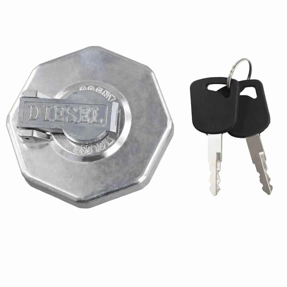 Крышка топливного бака автомобиля с ключом для ISUZU ELF NPR NQR 4HK1 8-98146010-0 8-98088982-0 серебристый