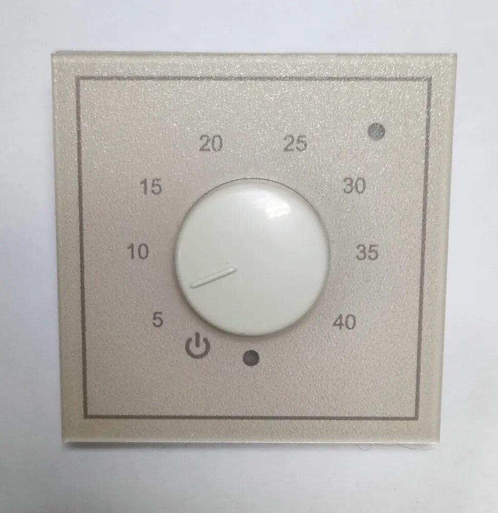 Терморегулятор ЭргоЛайт ТР-03 АртГалери бежевый, с датчиком пола, встраиваемый, для рамок Schneider Electric ArtGallery