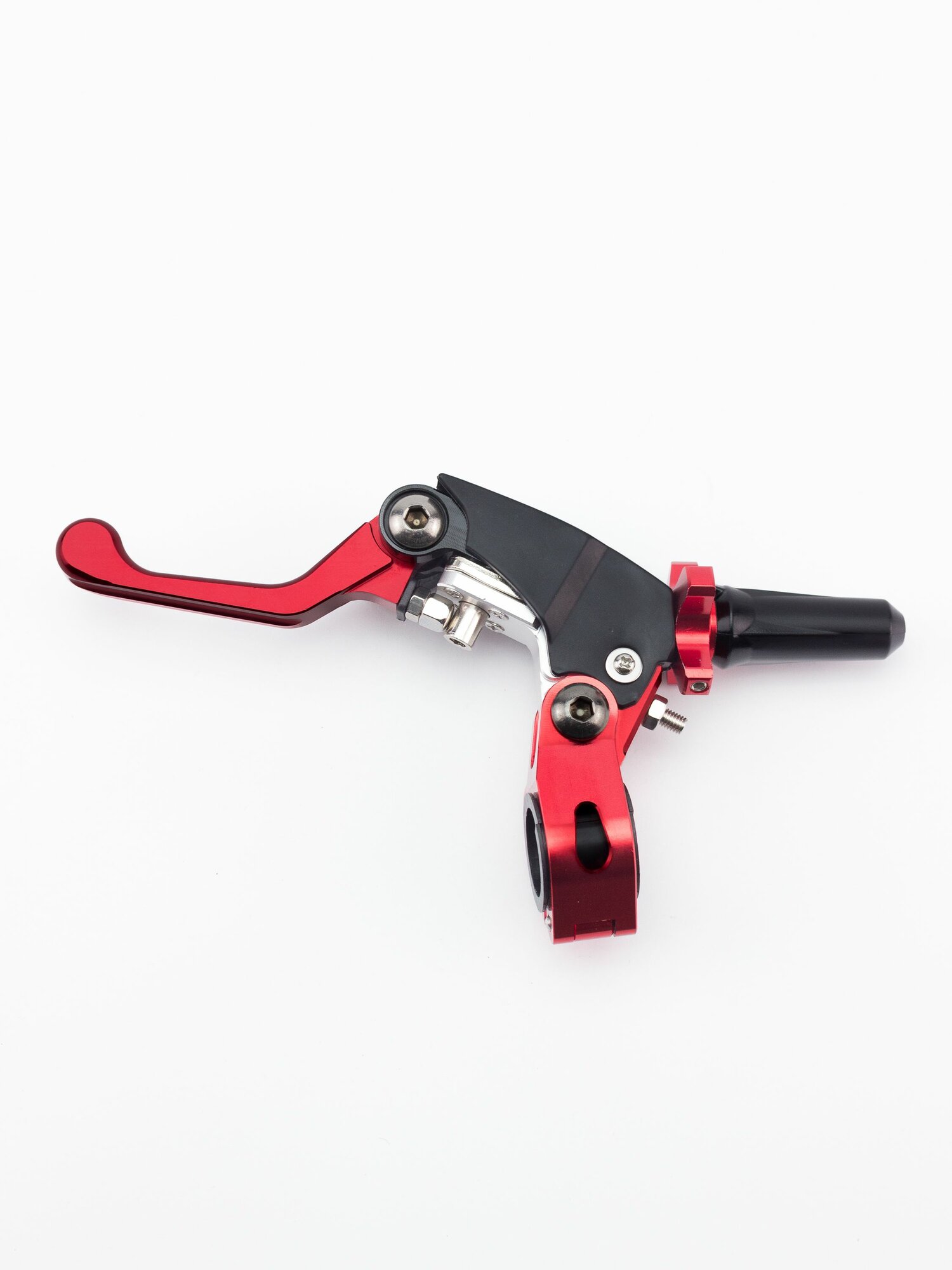 Рычаг (ручка) сцепления 1 шт. складной (неломайка) под два пальца CNC Red для питбайка, мотоцикла