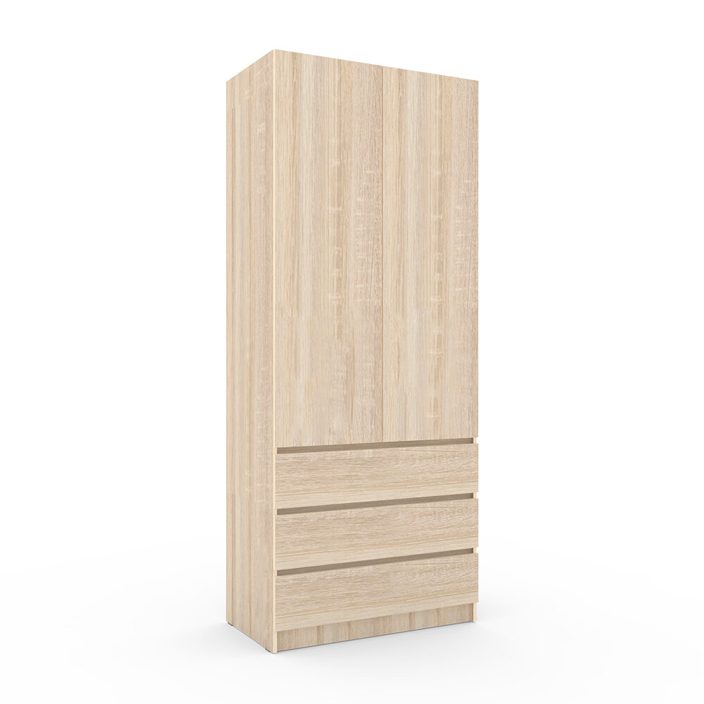 Шкаф распашной КарИВи 9.0 90x220 Дуб Сонома