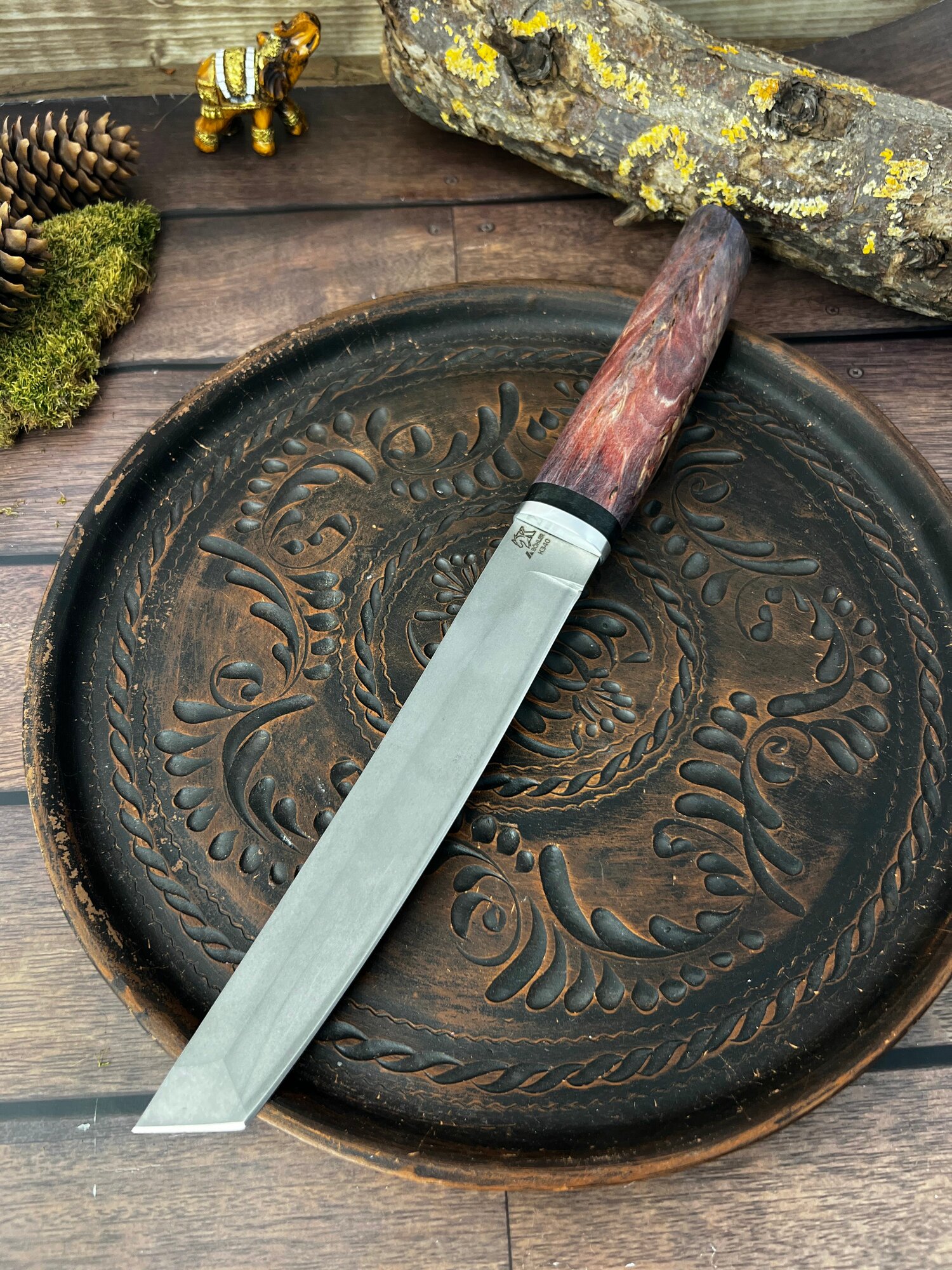 Нож разделочный нескладной Танто Большой