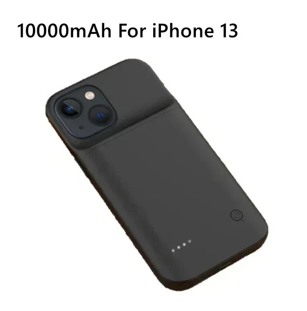 Чехол-аккумулятор емкостью 10000 мАч для Iphone 12 11 14 13 15 16 Pro Max Mini Power Bank, чехол для зарядного устройства для IPhone XS Max XR 7 8 Plus SE3 SE2 For 13