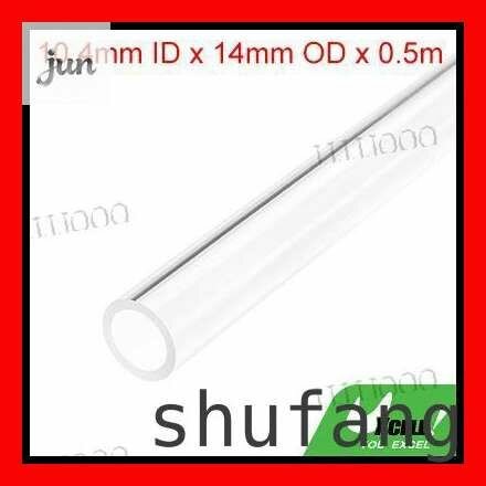 Круглая акриловая трубка-450 из оргстекла UXcell, прозрачная, внутренний диаметр 10 мм, внешний диаметр 14 мм, толщина стенки 2 мм, длина 500 мм