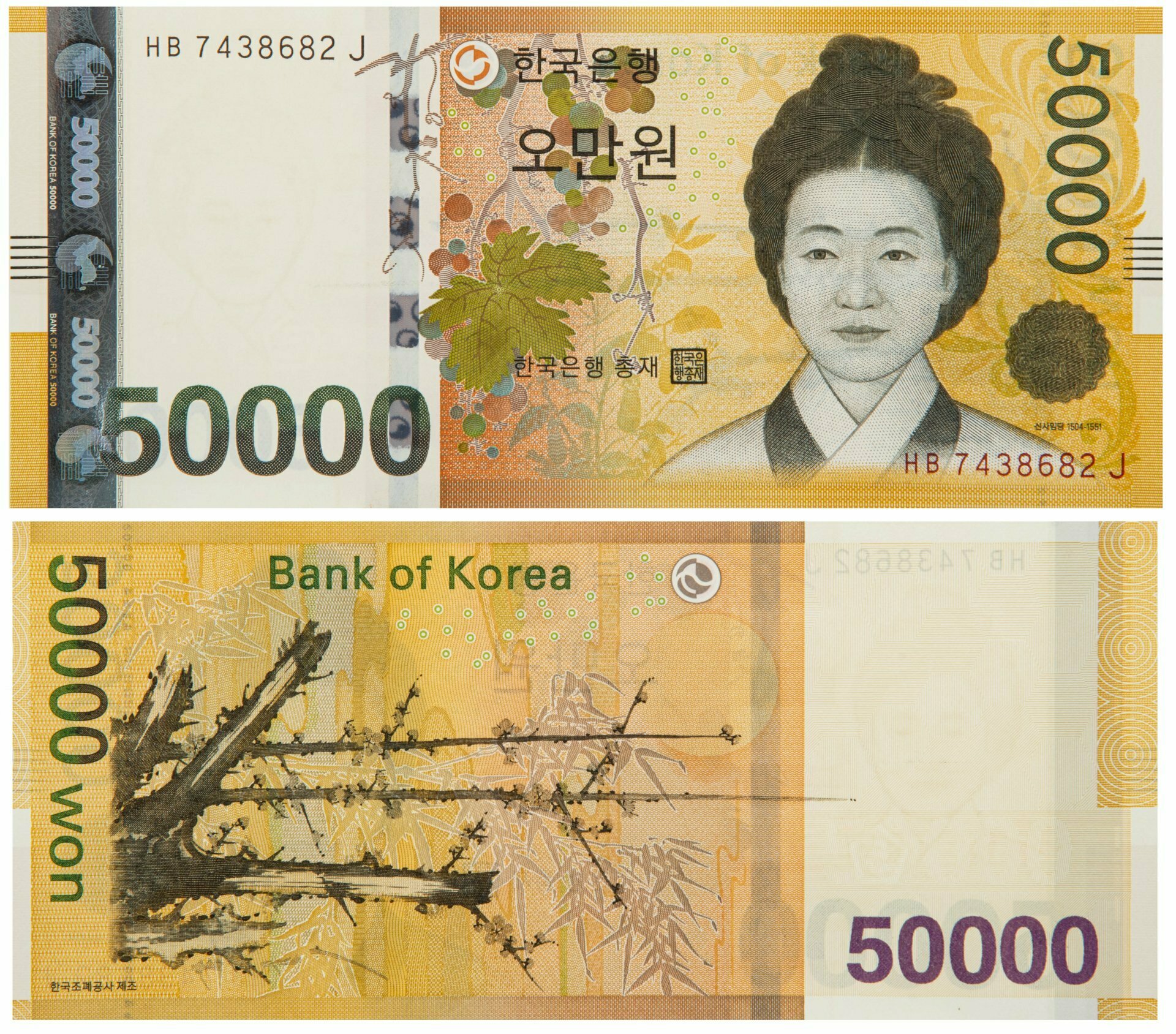 Южная Корея 50000 вон 2009 Pick 57a