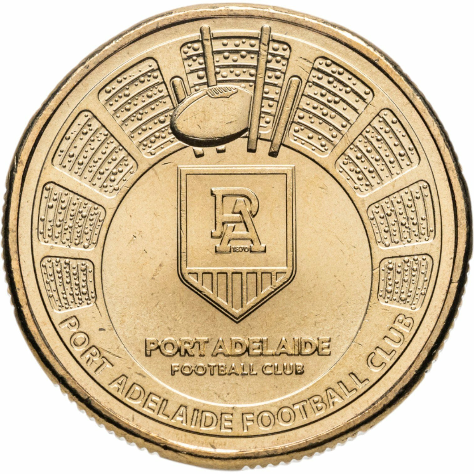 Австралия 1 доллар dollar 2024 "Австралийская футбольная лига - Port Adelaide", Алюминиевая бронза, в сохранности UNC