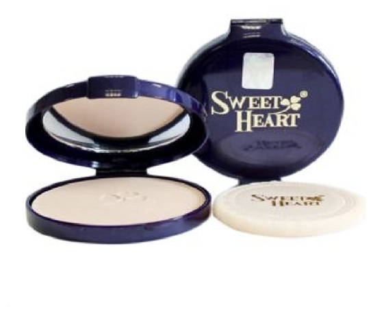 Пудра Fennel "Sweet Heart", для жирной и проблемной кожи, с зеркалом, компактная, бежевая