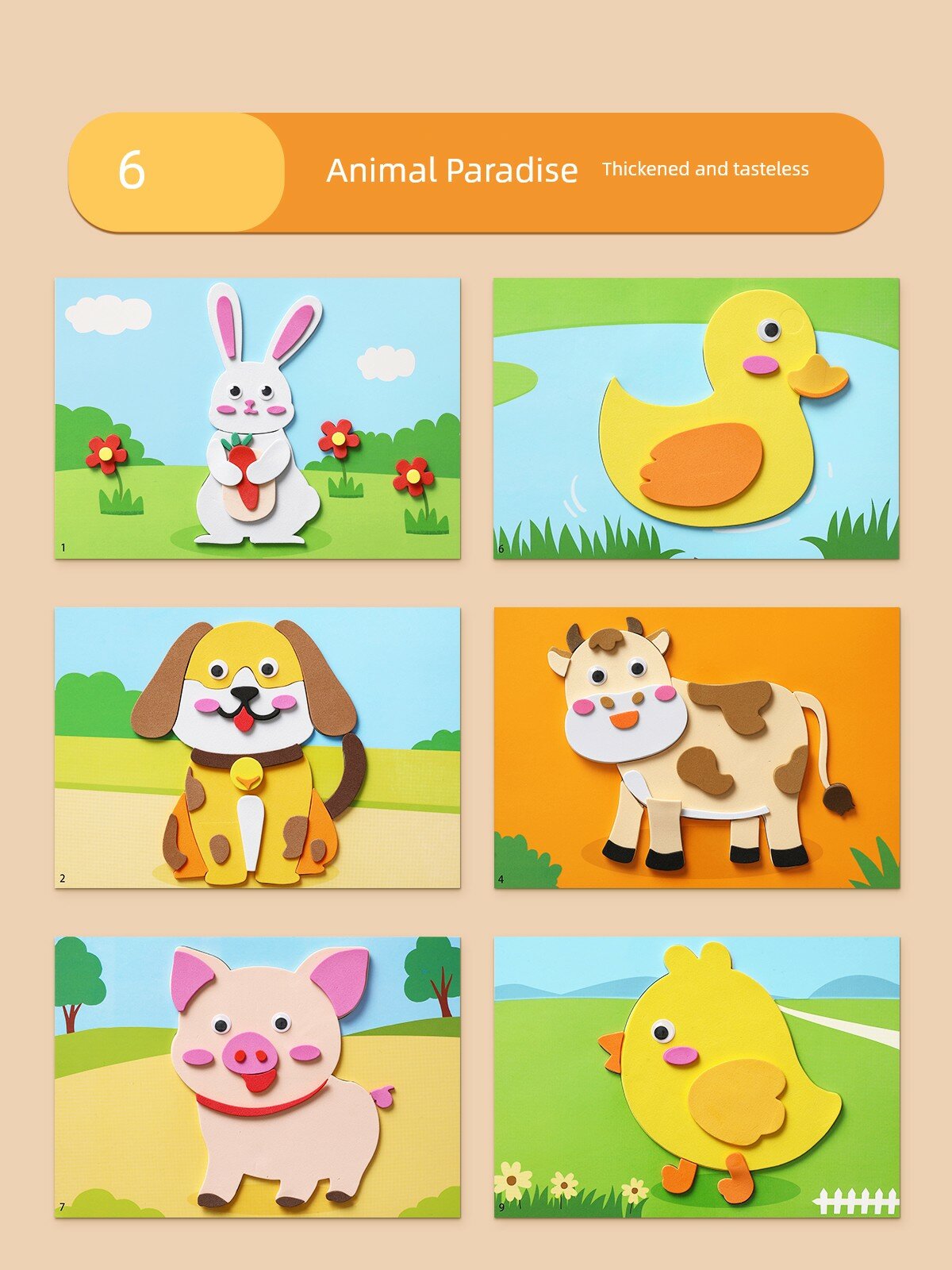 Набор для творчества для девочек: 3D-коллаж, рисование, стикеры, материалы для детского сада, DIY-игрушки ручной работы