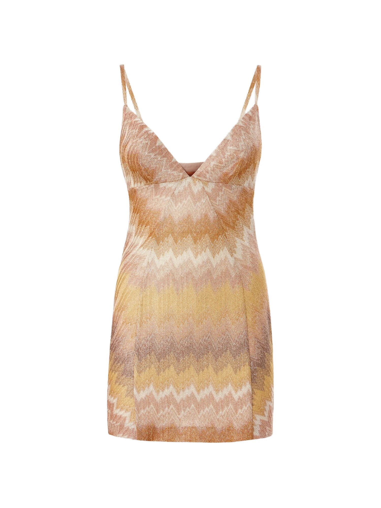 Платье Chevron-pattern spaghetti-strap mini dress