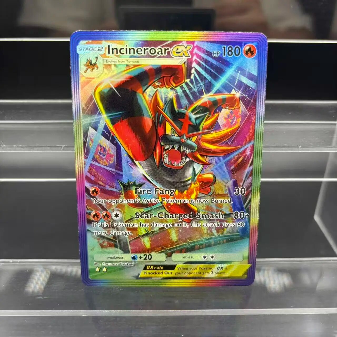 Inceneroar ex карта Pokemon TCG, Цвет: style3