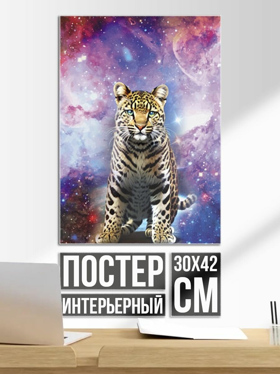 Постер на стену Space leopard