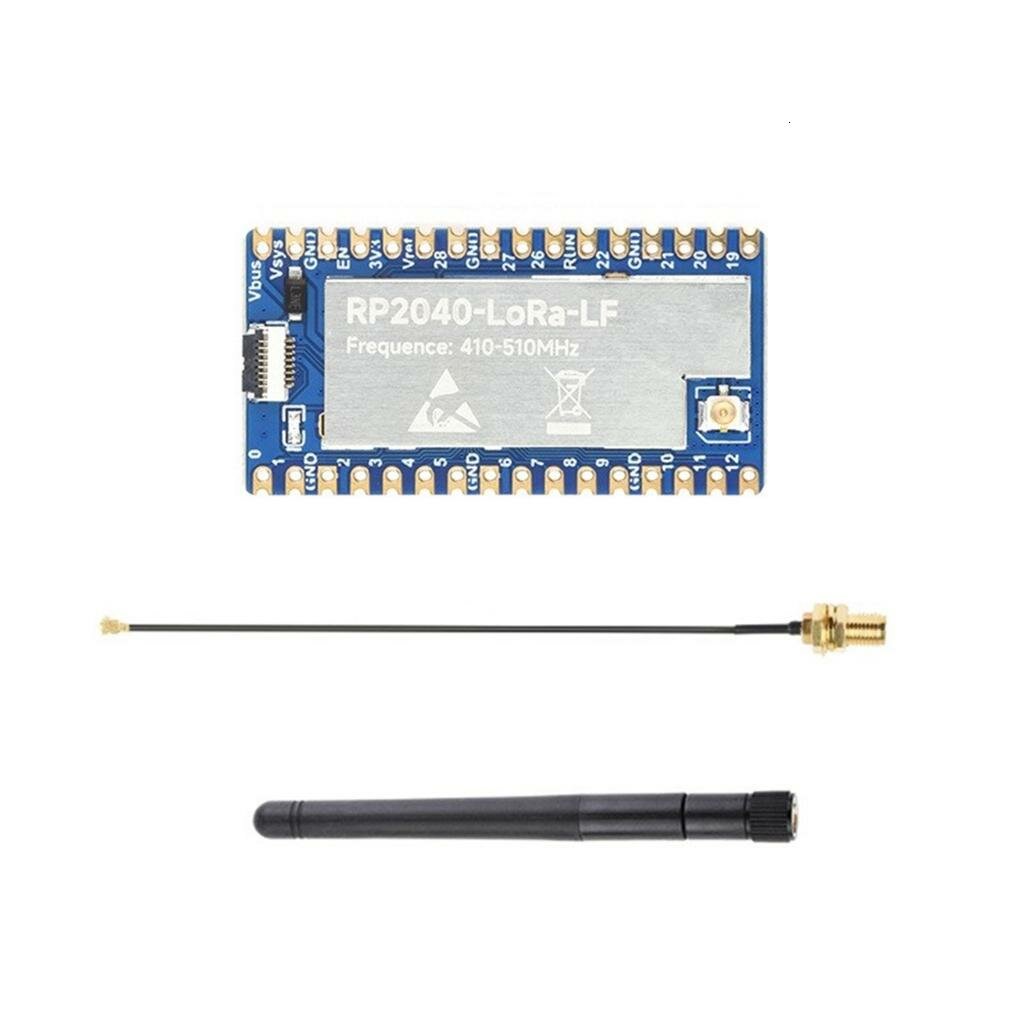 Микроконтроллерная плата RPI RP2040 с чипом SX1262 для LoRa-связи, Стандартная конфигурация - Версия LF