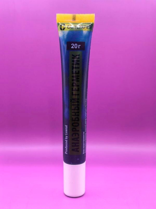 Анаэробная уплотнительная паста СантехКреп, 20г, гель, синяя туба, с носиком