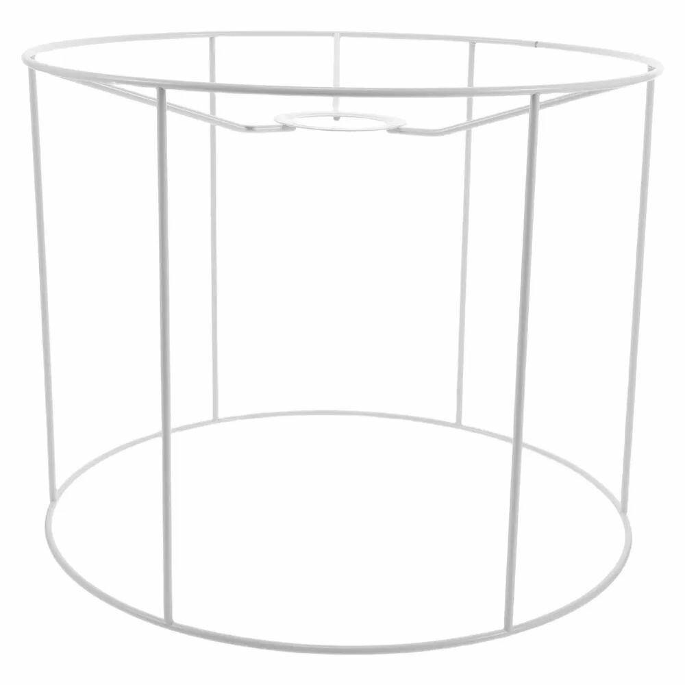 Белый железный каркас абажура для настольной лампы и подвесного освещения