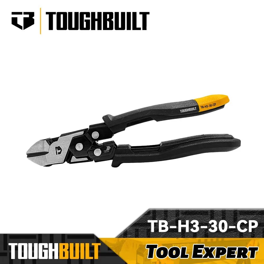 TB-H3-30-CP TOUGHBUILT Диагональные плоскогубцы 7 дюймов с возвратной пружиной