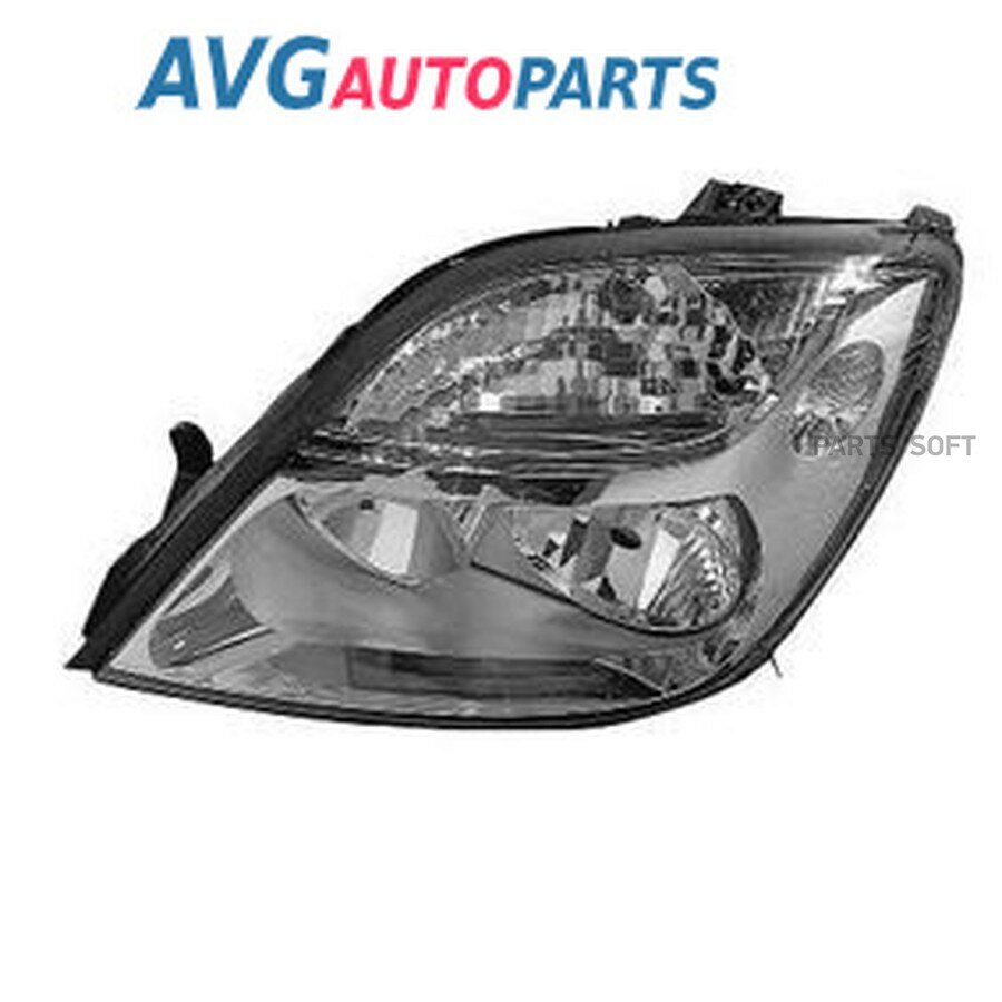 Фара электрорегулировка хромированный отражатель 99-03 правая DEPO от официального дистрибьютора, AVG, артикул 60380152