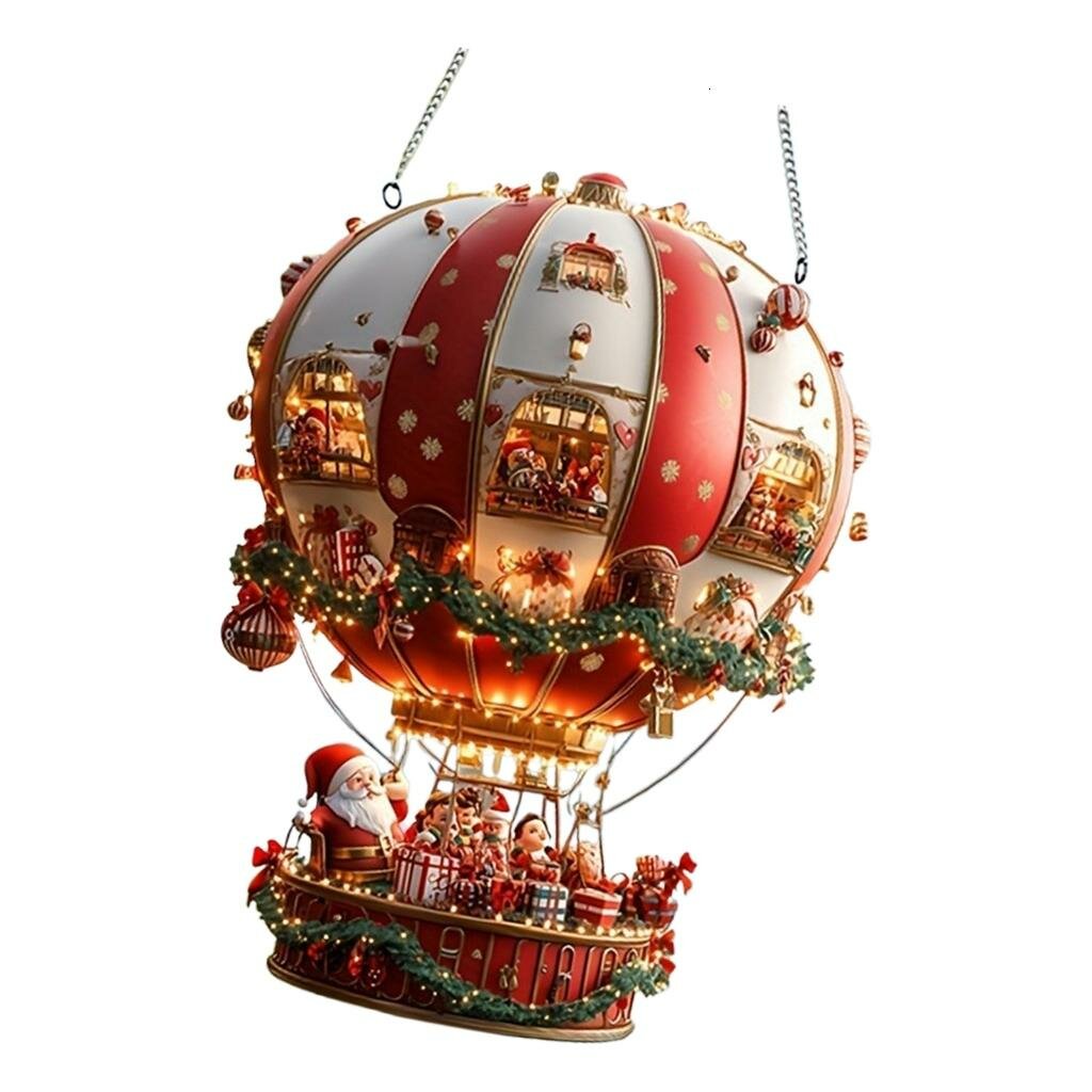 Акриловая ёлочная игрушка — воздушный шар, M - A