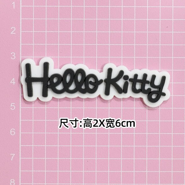 Miniso Hello Kitty Мягкий клей для обуви из ПВХ своими руками, аксессуары для обуви Sanrio Cartoon, подвески для сабо, сандалий, украшения для вечеринок, подарки,