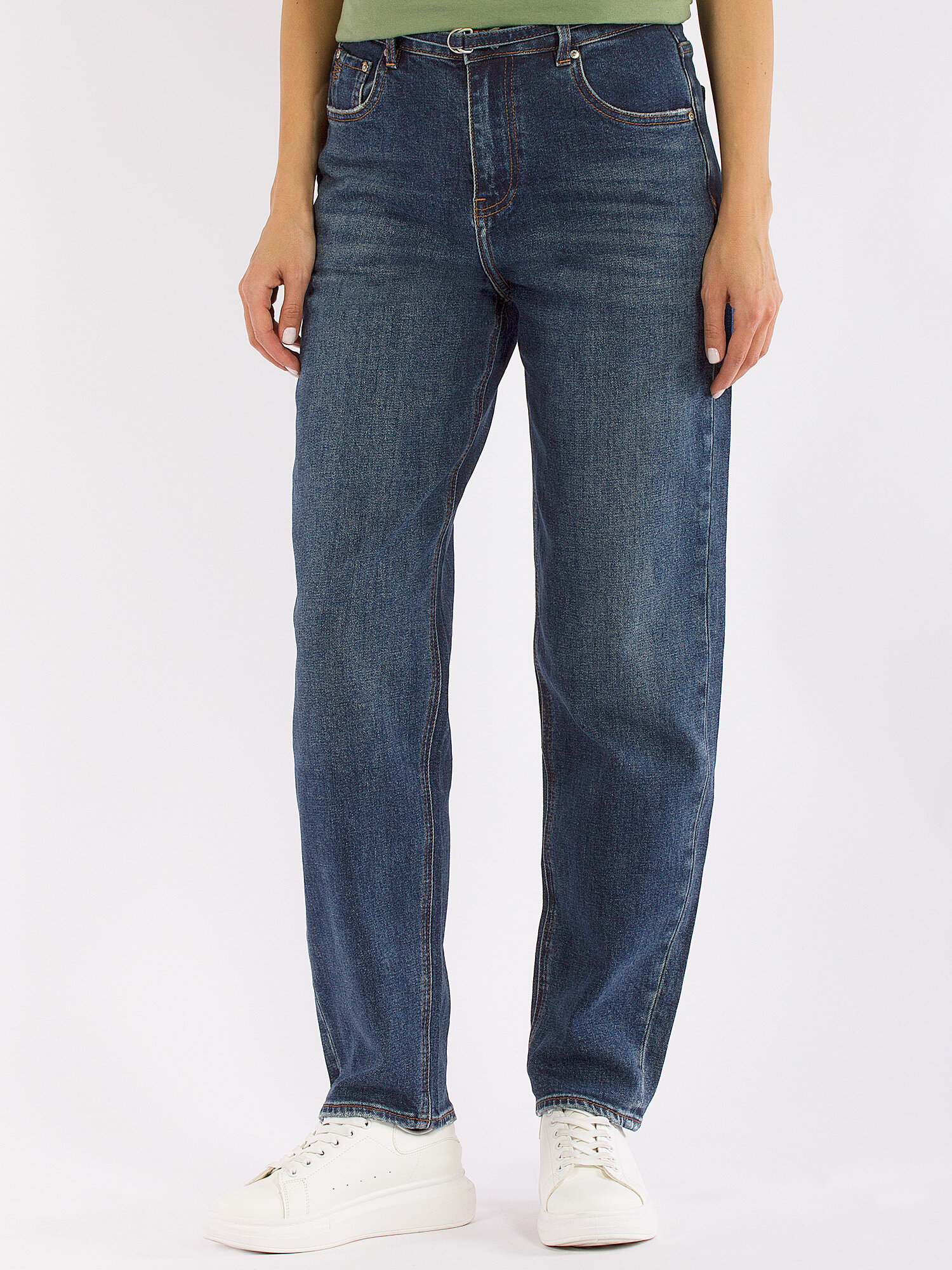 Джинсы бойфренды женские , посадка mom fit, свободный крой 