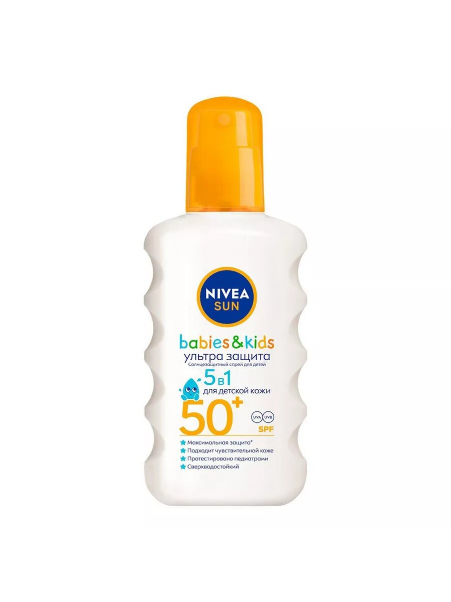 Солнцезащитный спрей Nivea Sun Ультразащита для детей SPF 50