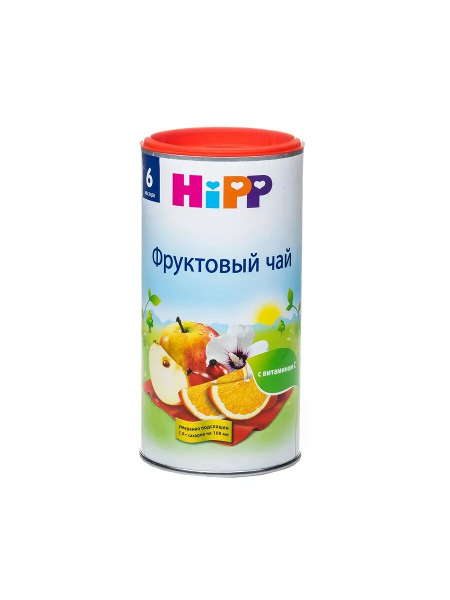 Hipp чай детский фруктовый с 6 месяцев 200 гр