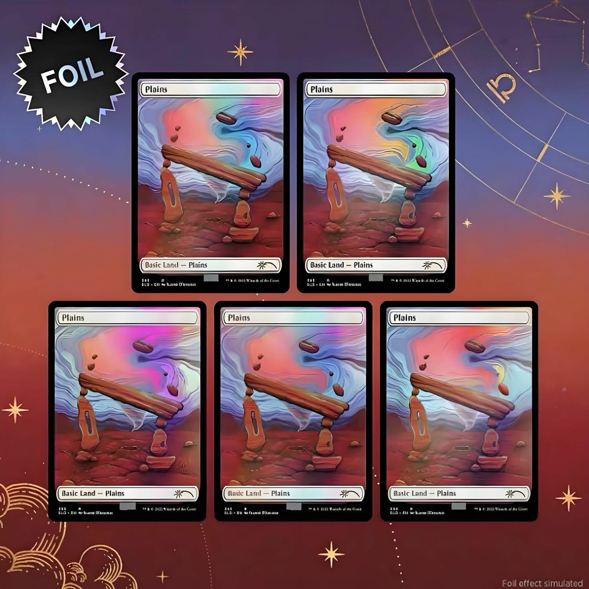 MTG: Secret Lair - THE ASTROLOGY LANDS Libra Foil (Английский)