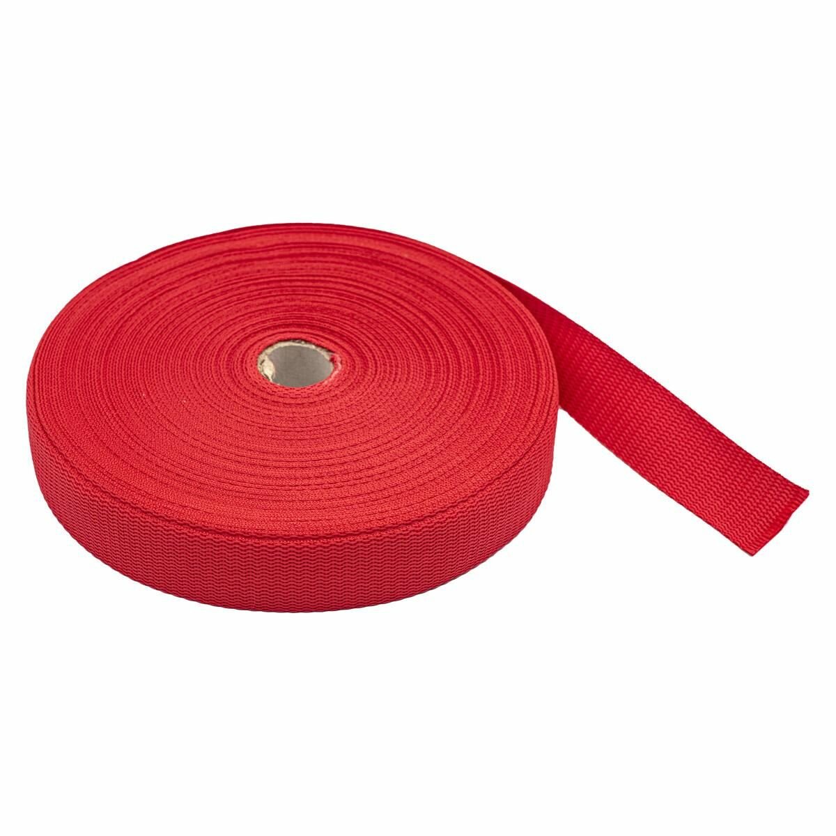 Стропа Красная лента №30, рисунок 8358, 30 мм, 25 м, 15,8 г/м, цвет 10, красная, С3075Г17