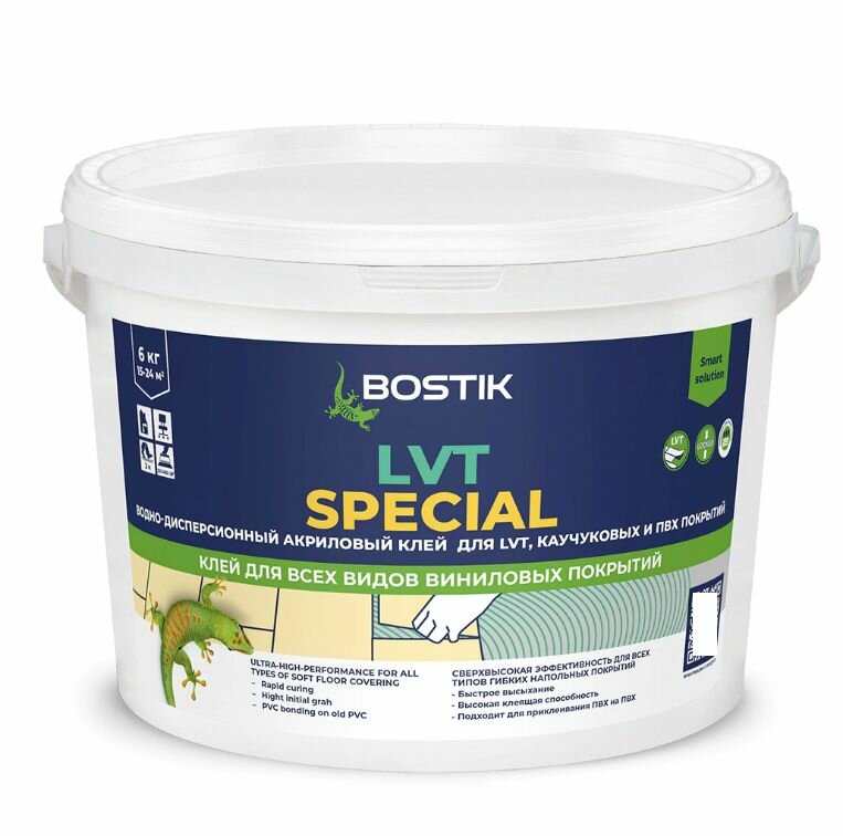 Клей для плитки ПВХ LVT Special 6 кг