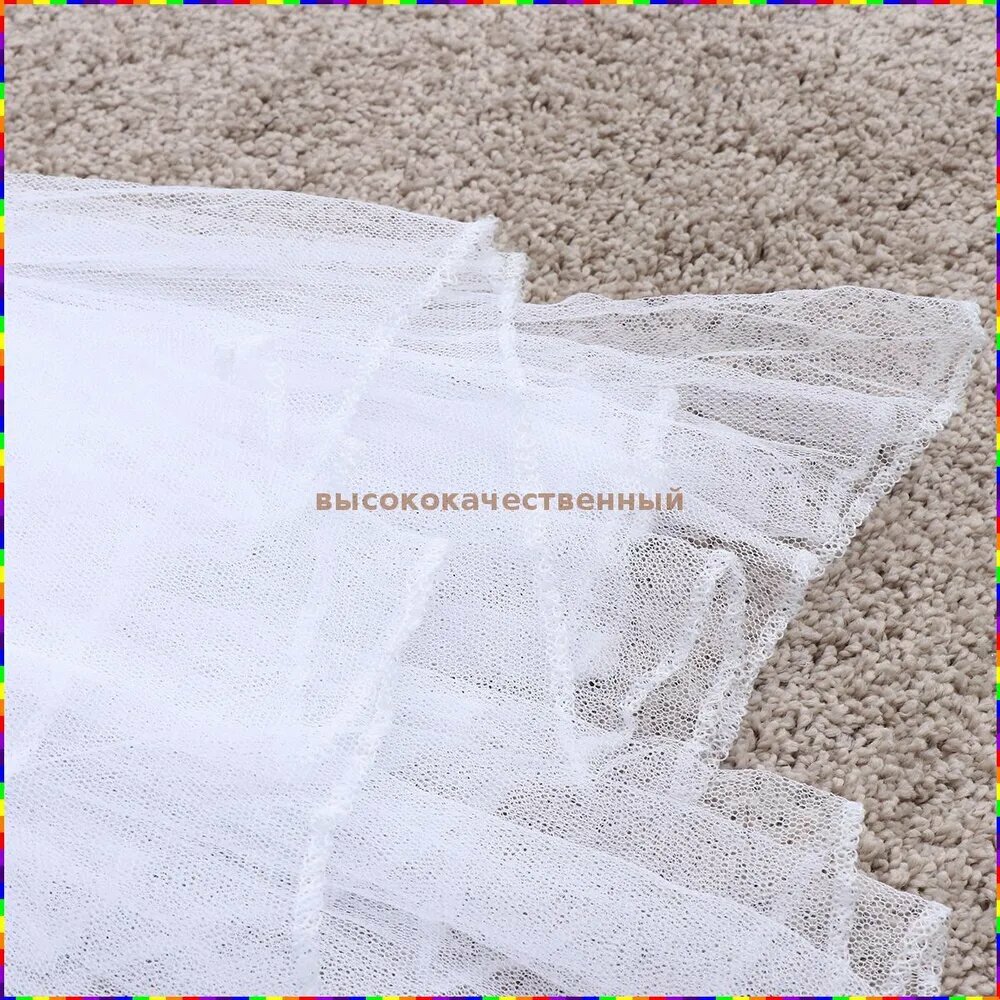 Декоративный воздушный балдахин круглой формы для детской кроватки