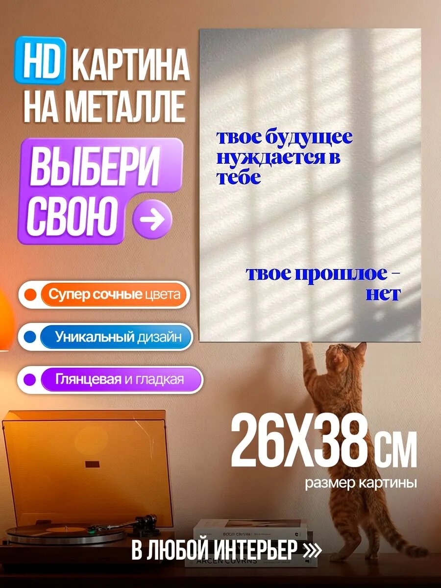 Картина на HD металле Твое будущее
