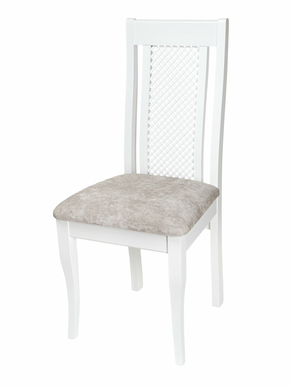 Стул KETT-UP STOCKHOLM KU287.1 ECO, белый, шенилл, массив дерева, 1 шт