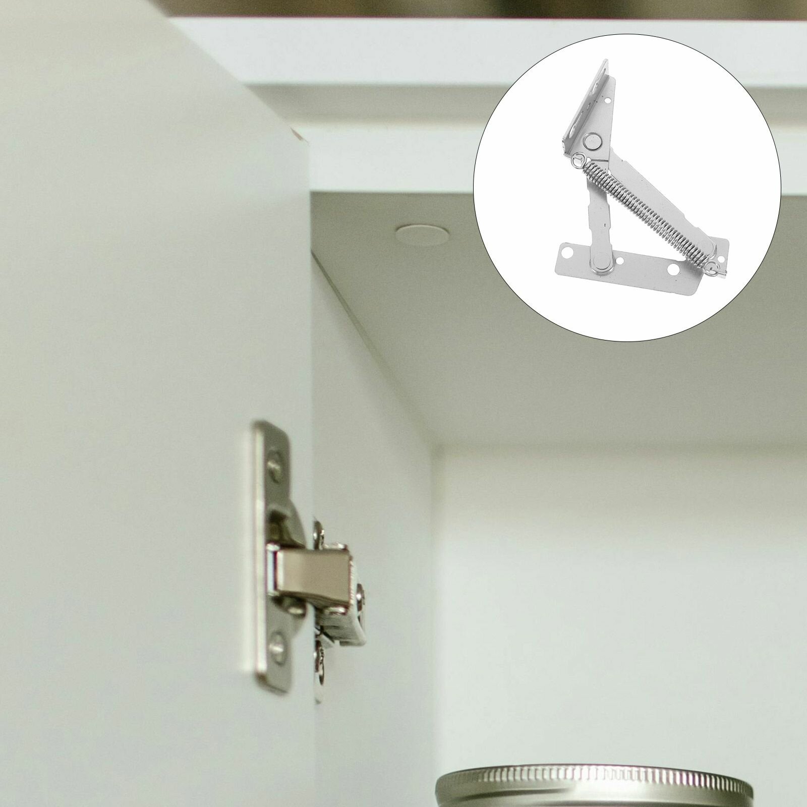 Ножничные петли для шкафов 2 шт из холоднокатаной стали, 80° подъёмный механизм для скрытого хранения мебели - пара