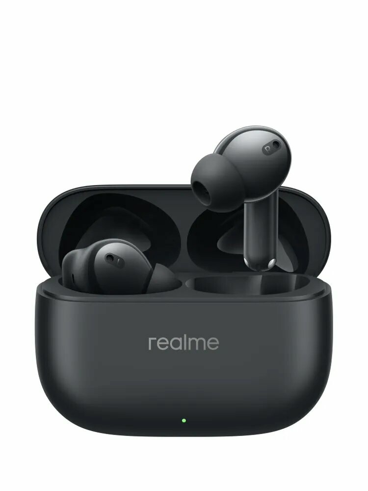 Realme Наушники беспроводные с микрофоном realme Buds T310, Bluetooth, USB Type-C, черный