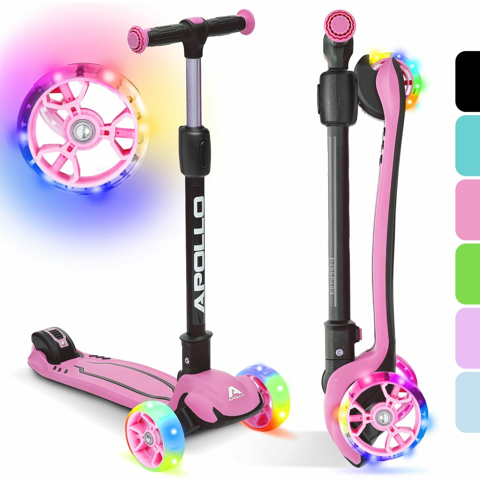 DECATHLON самокат DECATHLON KIDSPRO 4, розовый