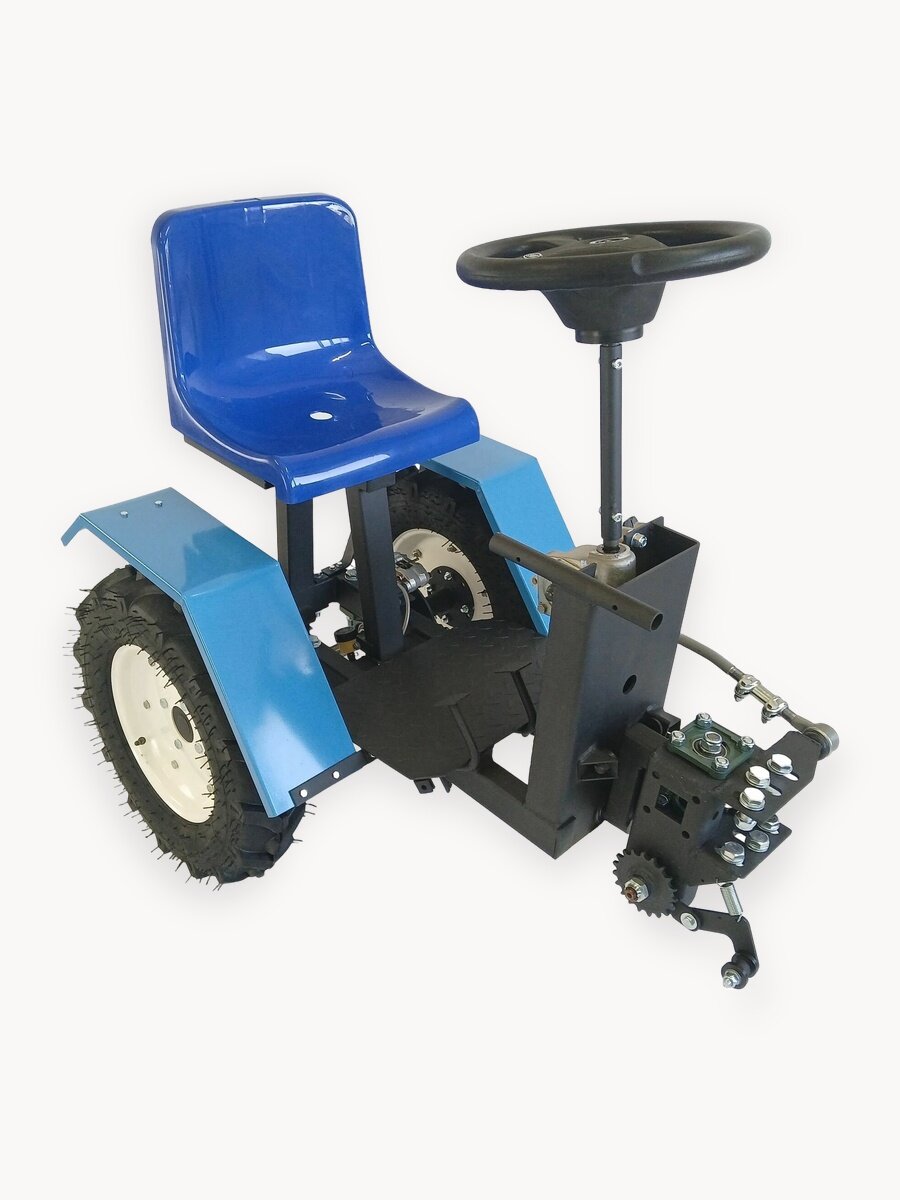 Адаптер АМ-4х4 для мотоблока Нева и Ока с колесами 5.00-12 синий