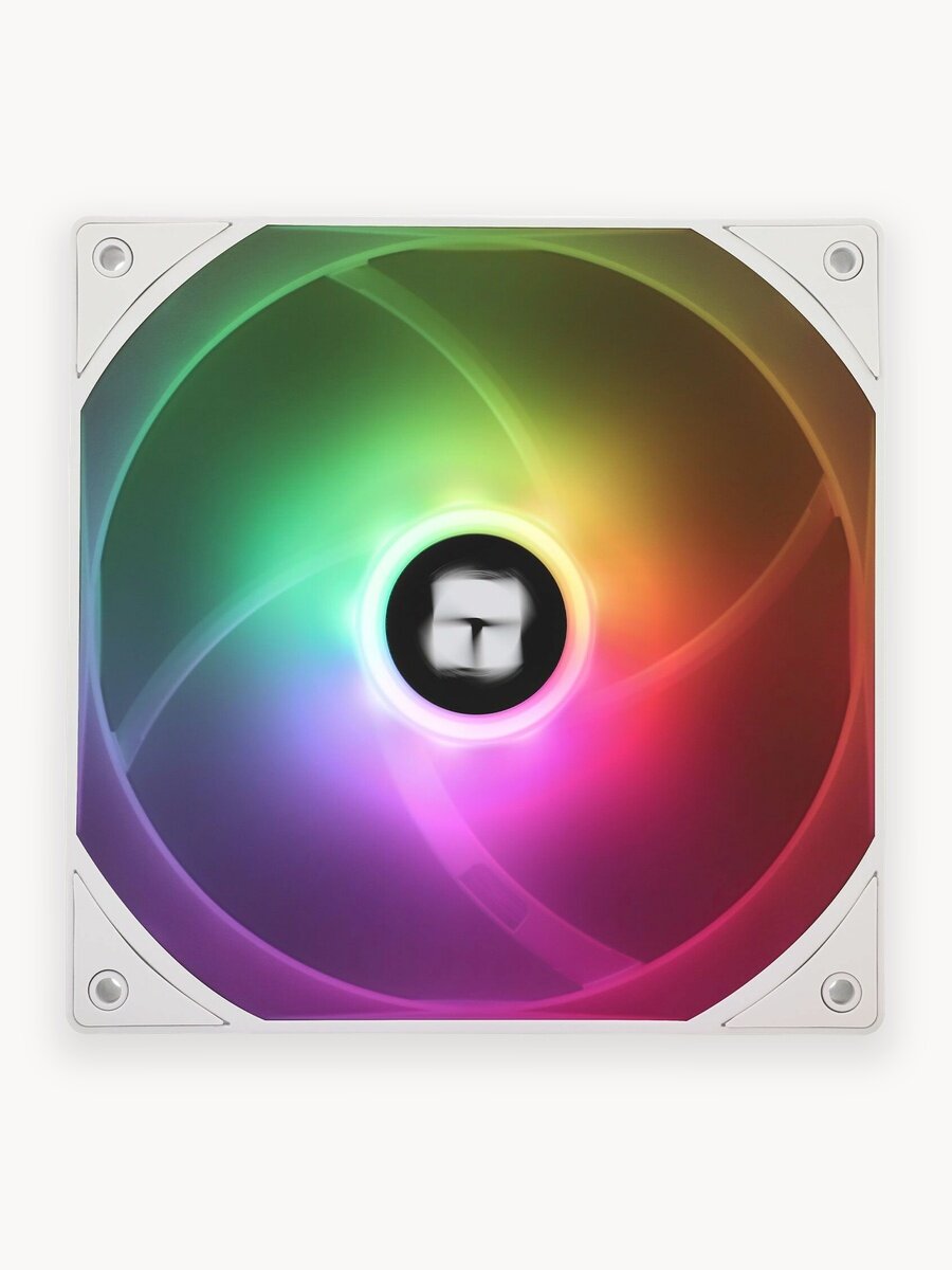 Белый вентилятор с aRGB подсветкой для корпуса Thermalright TL-C14 140*140*25 тихий