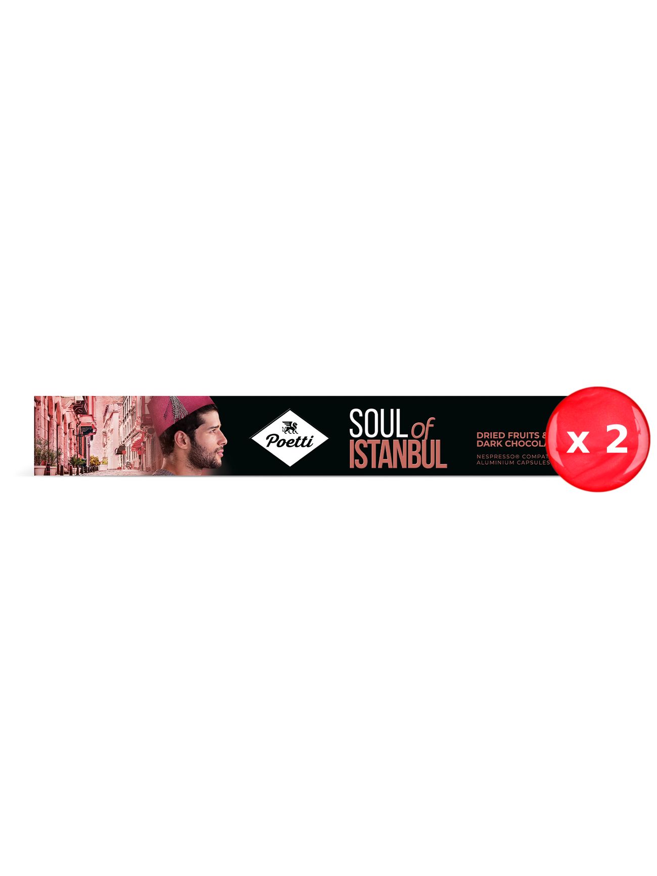 Кофе молотый Poetti Soul Istanbul, набор из 2 капсул