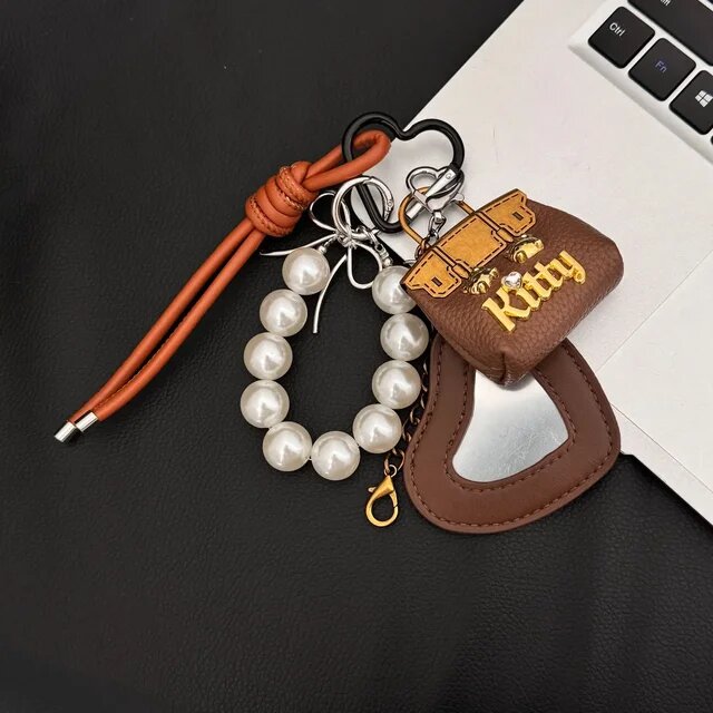 Серебряный брелок Sanrios Hello Kitty Y2K, кулон на сумочку, летний плетеный верёвочный рюкзак, брелок, ювелирные изделия, аксессуары, подарок для девочки