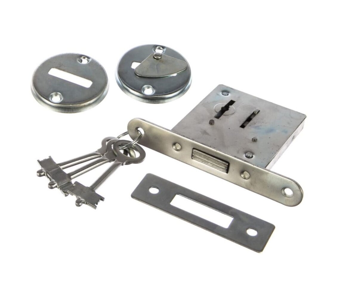 Замок врезной Омега ЗВ 8-4 (3 ключа)