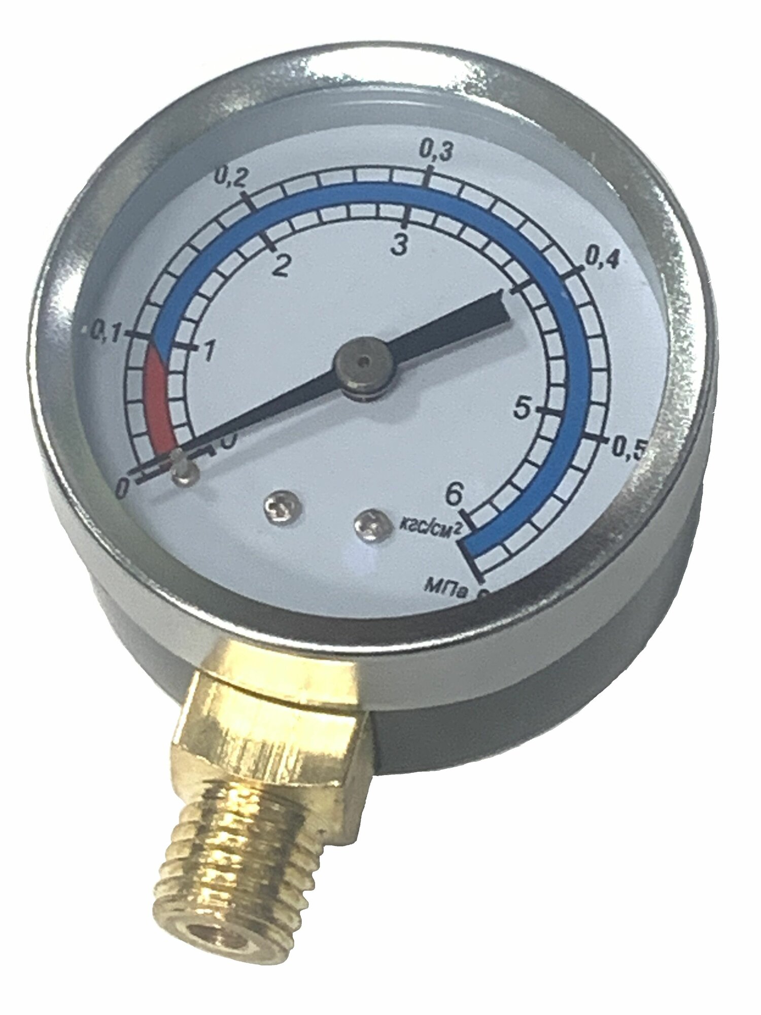 Манометр для ножного насоса 0- 6 кгс/см2 М12х1,5 31241