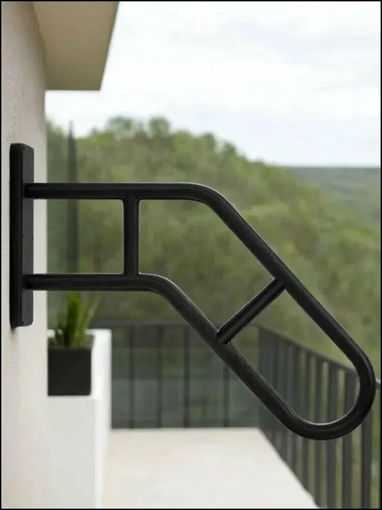 KNOW EASY-Входные перила металлические, Черный Поручень пристенный для пожилых людей