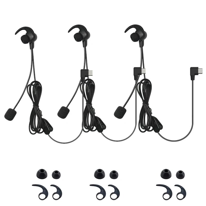 Наушники-вкладыши EJEAS V4C plus/V6C Pro, 3шт, черные