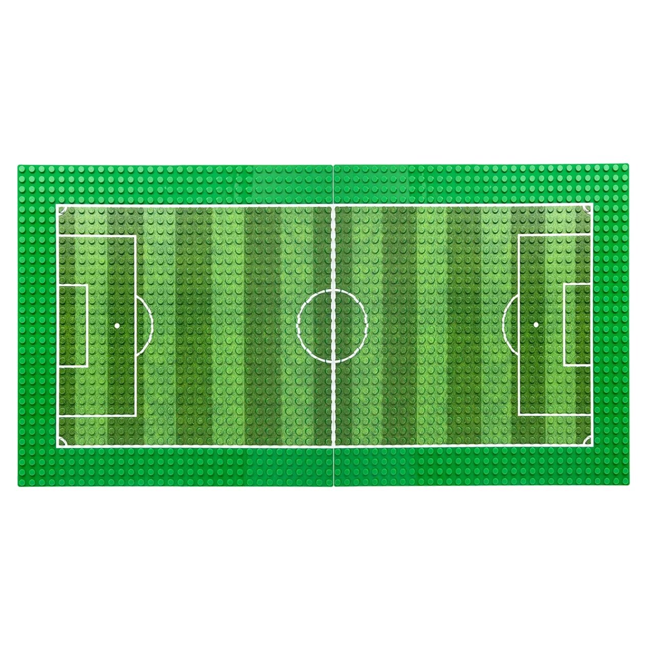 Конструктор футбольного поля Lego 10x10 дюймов Зеленый, 2pcs J095 green