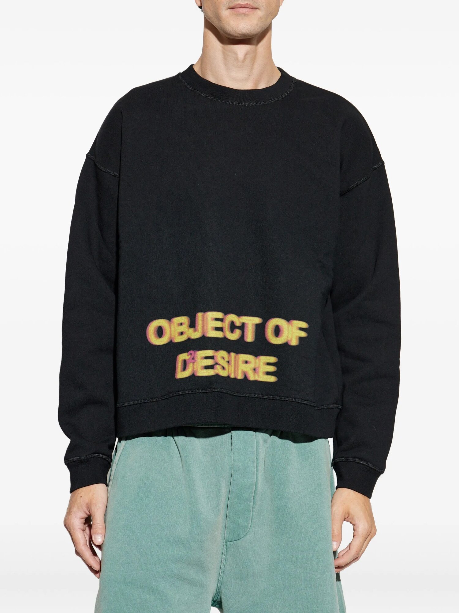 Толстовка DSQUARED2 Crew-neck sweatshirt, размер XL, , черный — фото 1