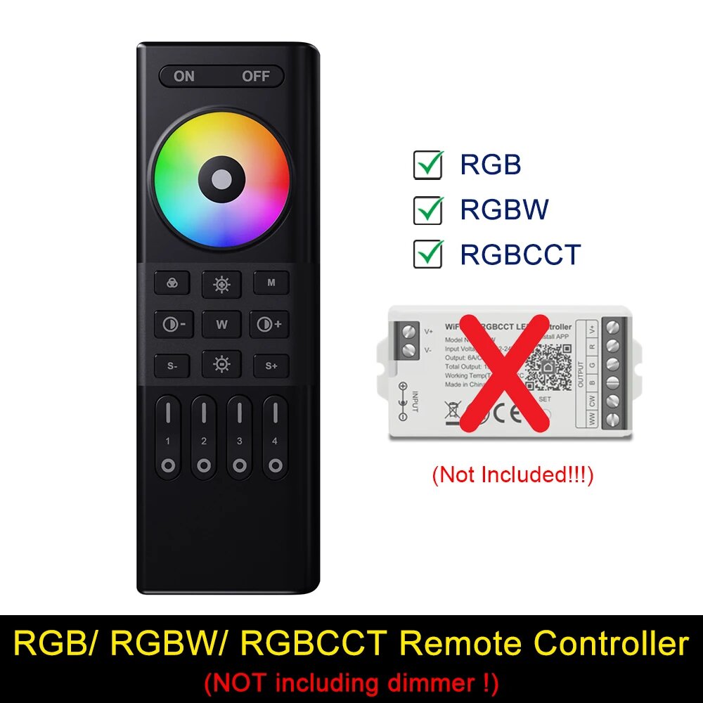 Cooleeon умный светодиодный диммер Tuya Wi-Fi Zigbee RGBCCT Remote