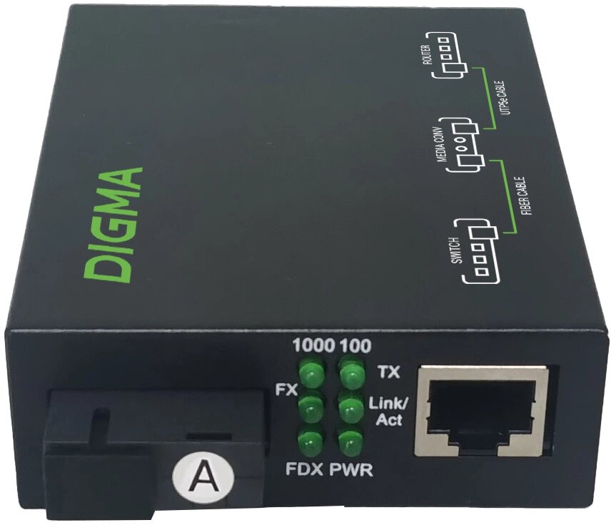 DMC-1G35-20AL / Медиаконвертер Digma DMC-1G35-20AL