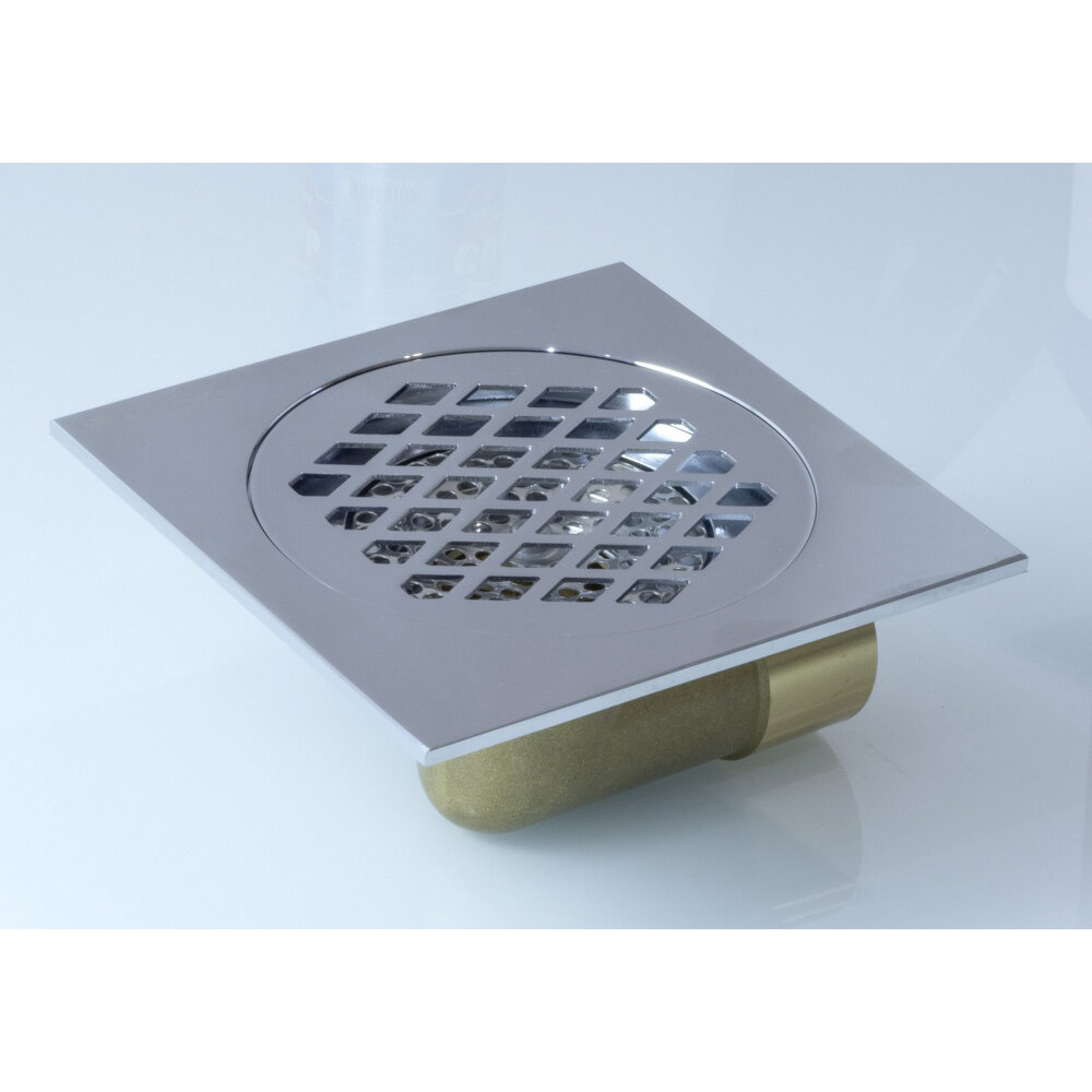 Трап для душа Ganzer (Гензер) T004 угловой 15х15 см, хром